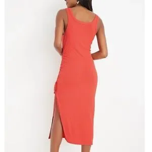 Maurices | Dresses | Maurices Coral Maxi Dress Ribbed Tank Dress Long ...